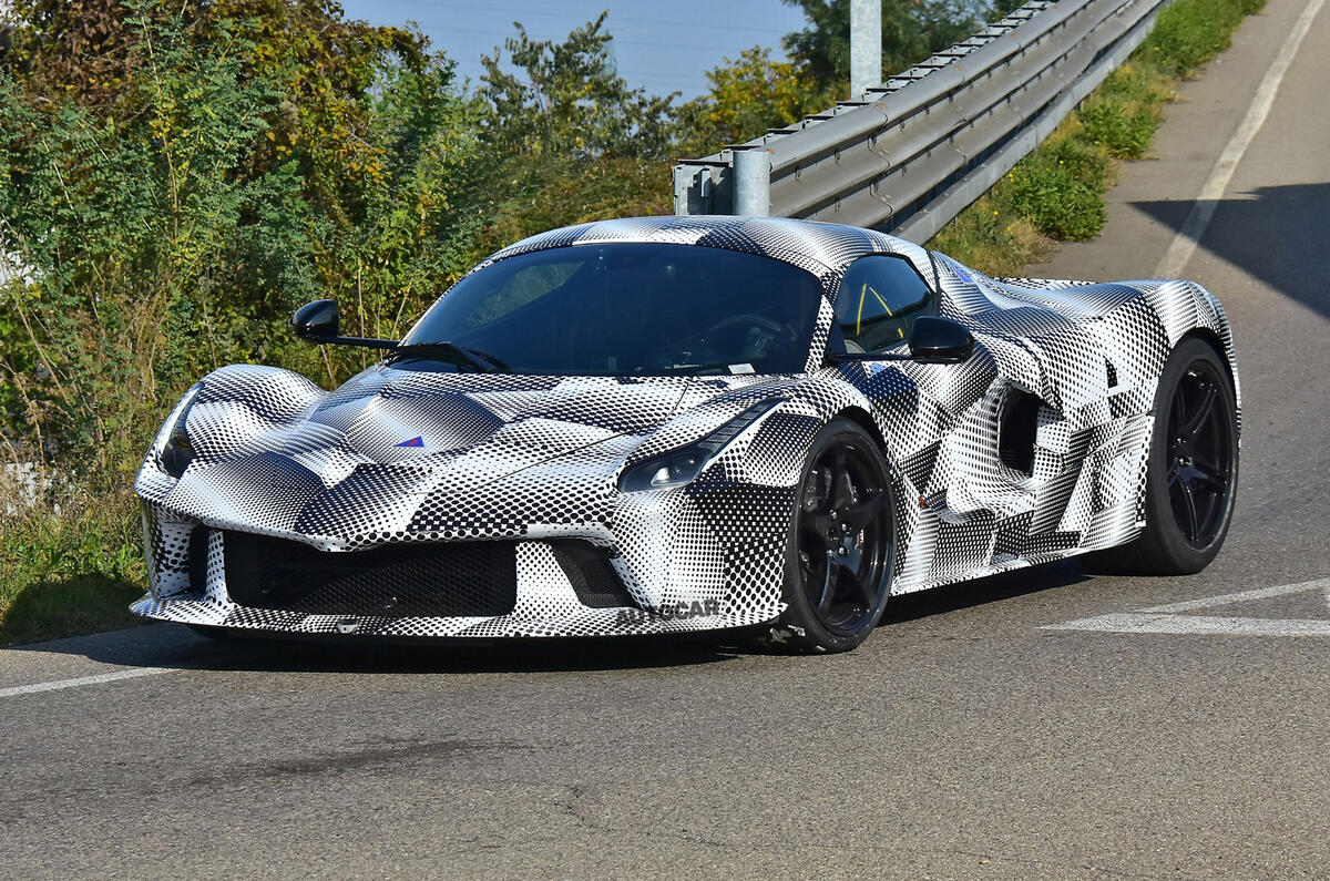 Mystery Ferrari LaFerrari prototype spotted with new bodywork | Autocar