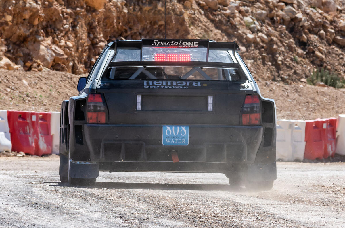 Lancia Delta-based electric rallycross cars destroyed by fire | Autocar