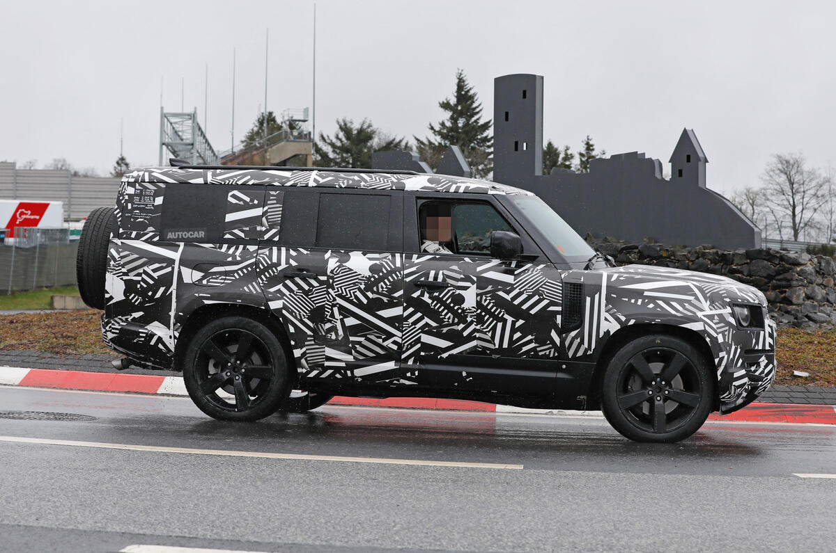 New 2022 Land Rover Defender 130 tests with range-topping V8 | Autocar