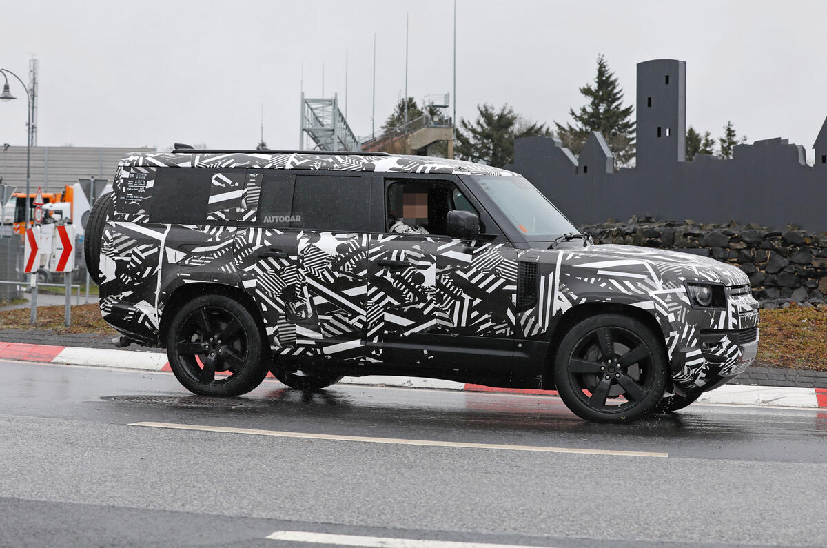 New 2022 Land Rover Defender 130 tests with range-topping V8 | Autocar