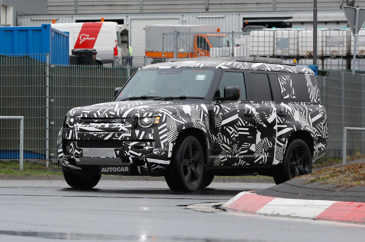 New 2022 Land Rover Defender 130 tests with range-topping V8 | Autocar