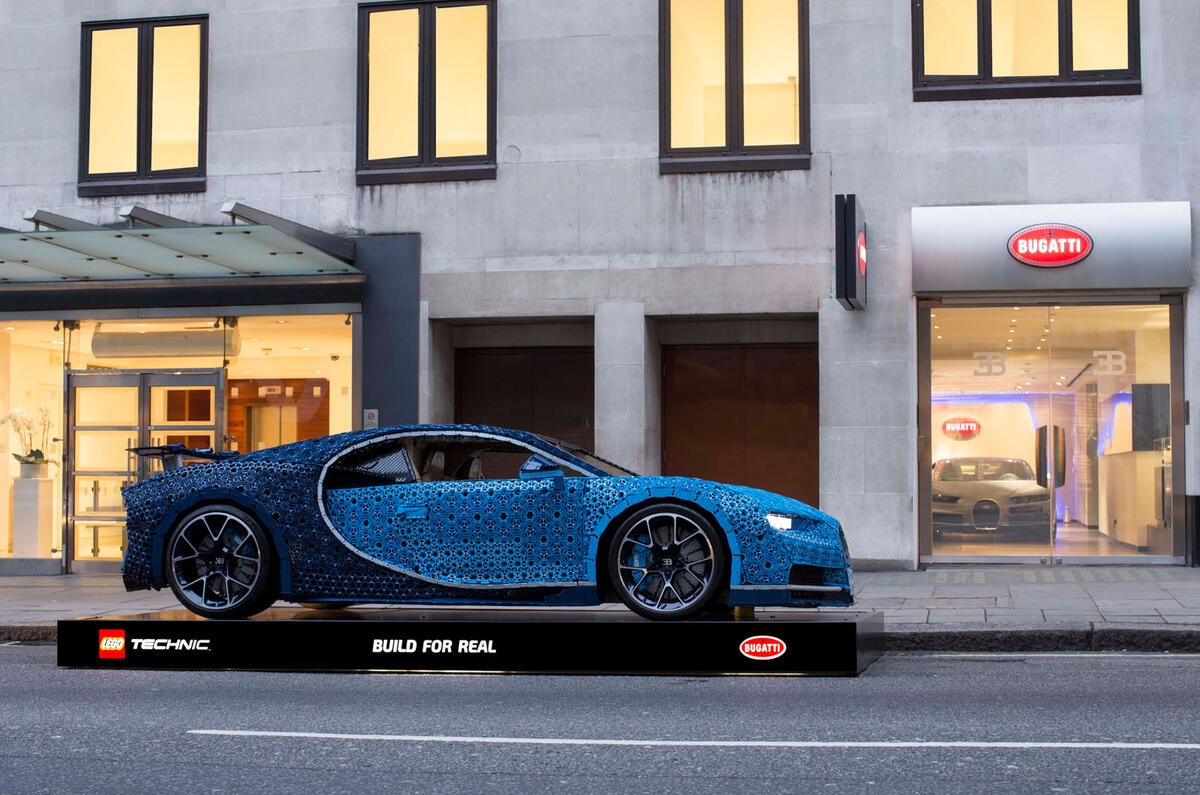 Full-scale, Lego Bugatti Chiron makes UK debut | Autocar