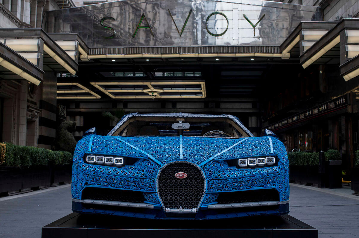 Full-scale, Lego Bugatti Chiron makes UK debut | Autocar