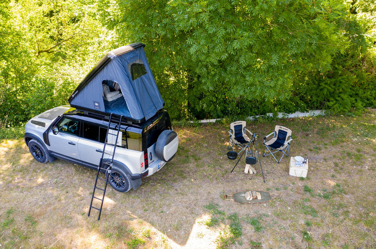 Land Rover Defender gains roof tent as option | Autocar