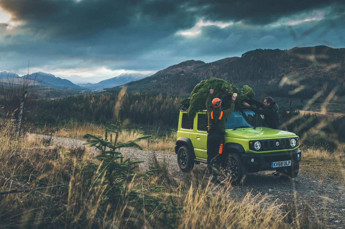 Delivering a Christmas tree from Scotland to London in a Suzuki Jimny ...