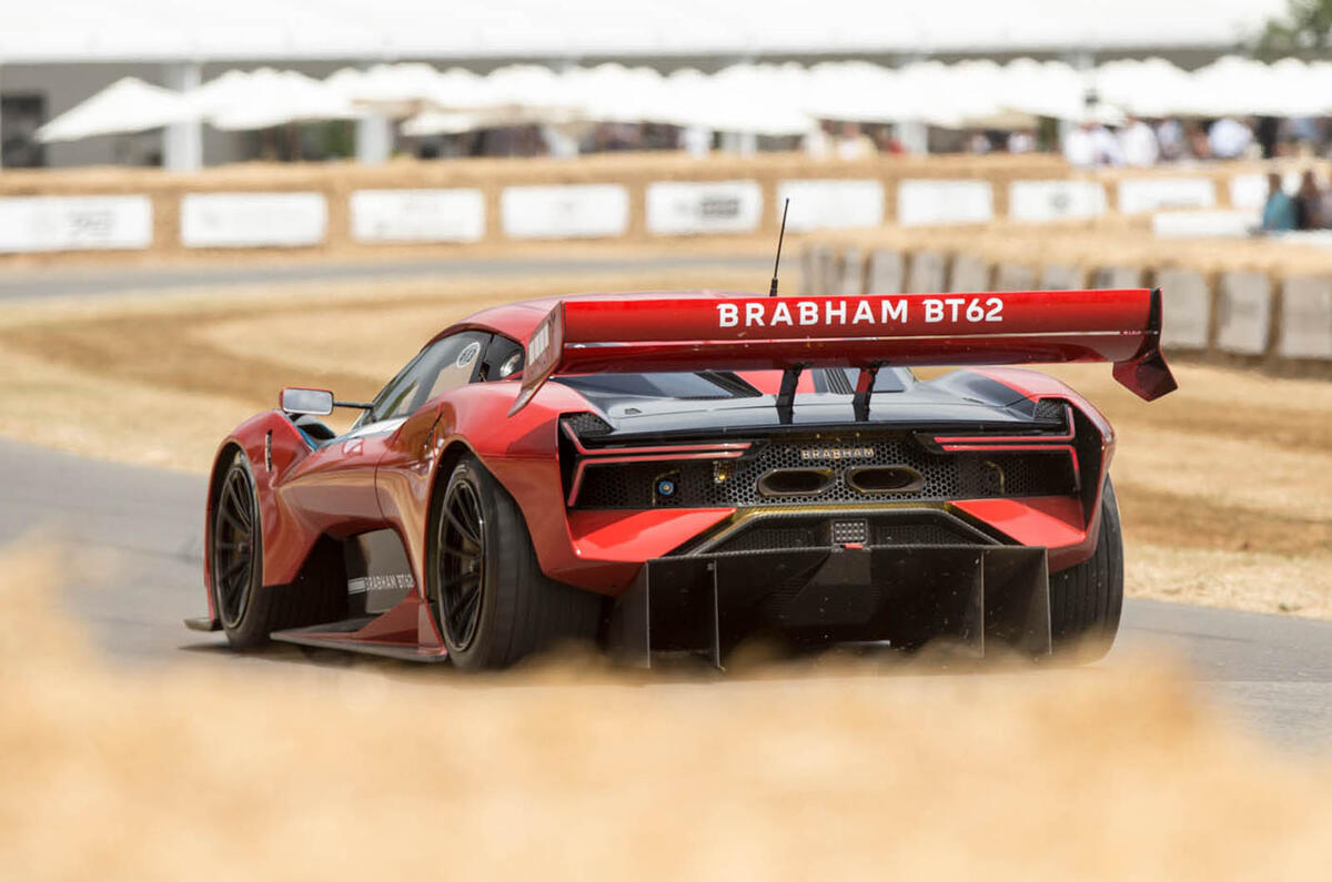 Brabham BT62: 700bhp track-only hypercar demonstrated at Goodwood | Autocar