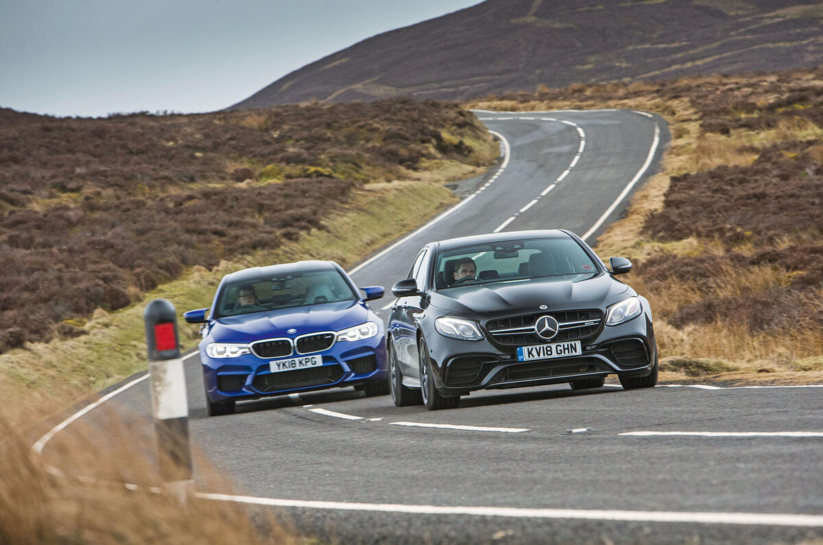 BMW M5 vs Mercedes-AMG E63 S vs Cadillac CTS-V: super saloon triple ...