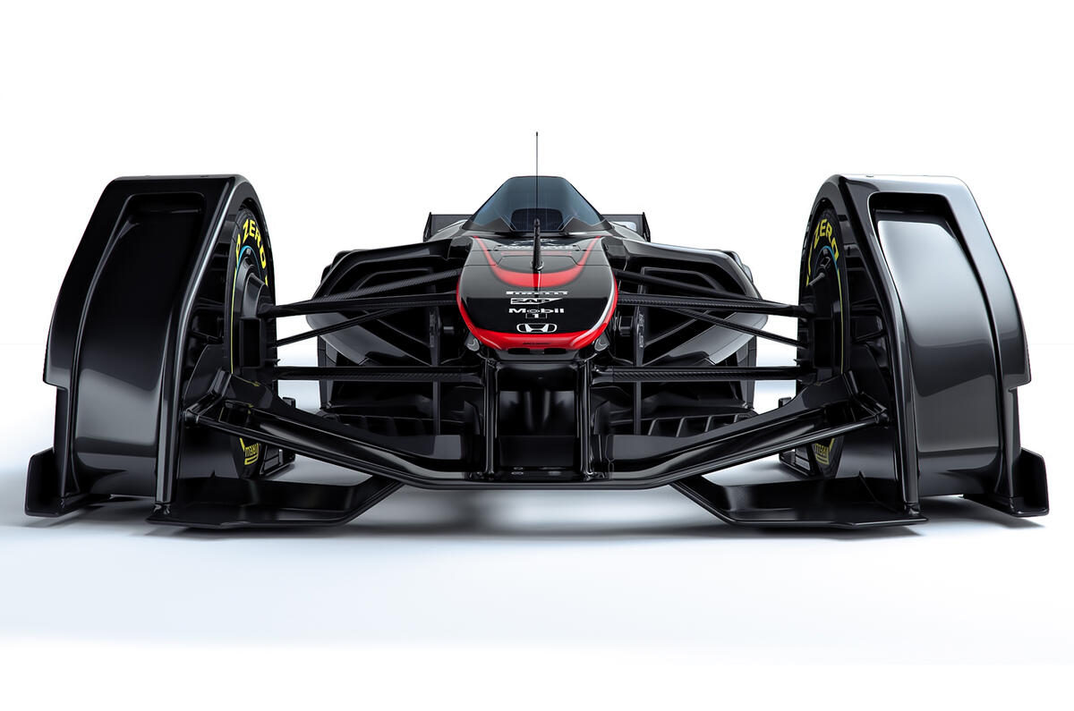 McLaren unveils brain-controlled, solar-powered future Formula 1 car ...