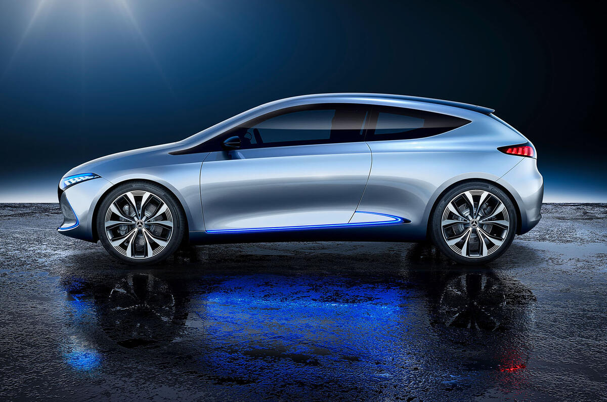 Mercedes EQA: electric crossover drops disguise in new images | Autocar