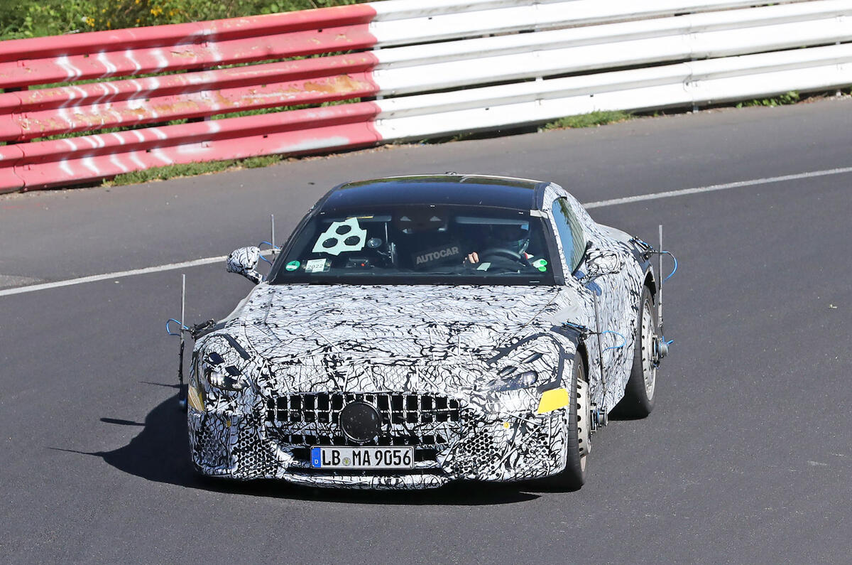 New 2023 Mercedes-AMG GT tests 800bhp-plus PHEV drivetrain | Autocar