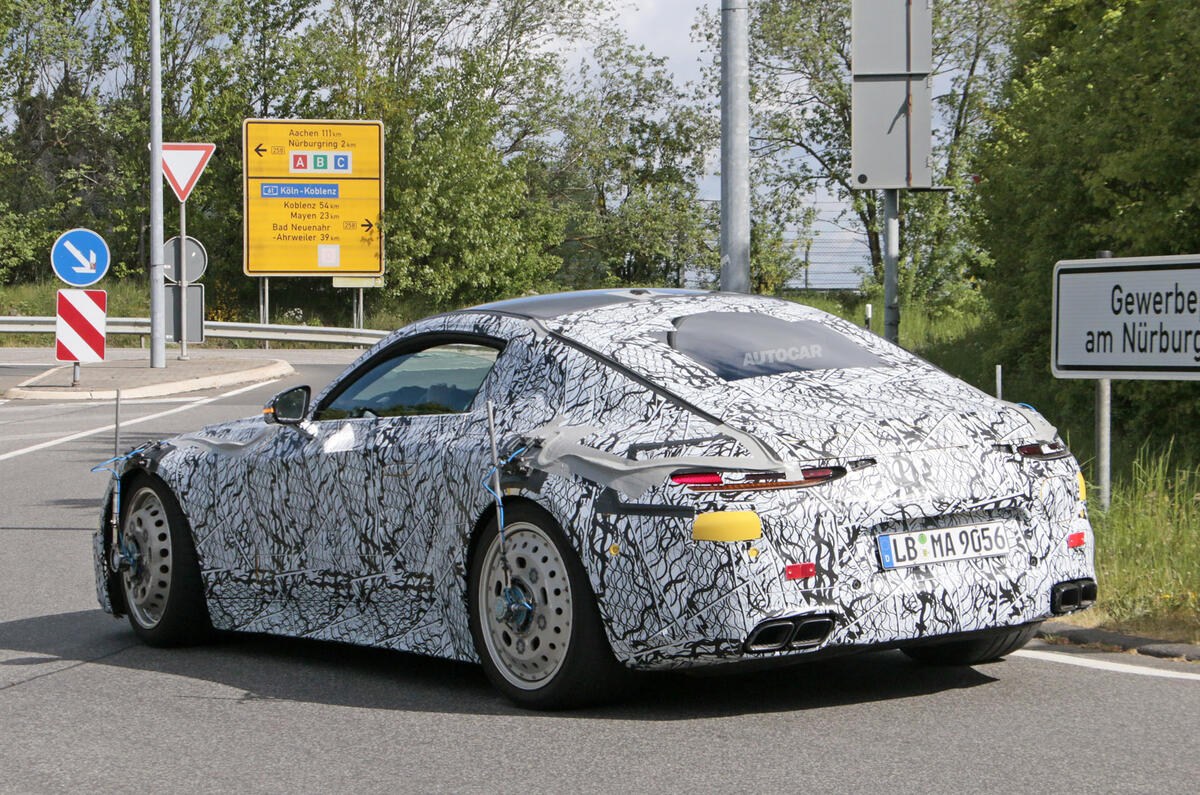 New 2023 Mercedes-AMG GT tests 800bhp-plus PHEV drivetrain | Autocar
