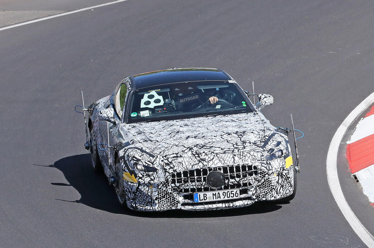 New 2023 Mercedes-AMG GT tests 800bhp-plus PHEV drivetrain | Autocar