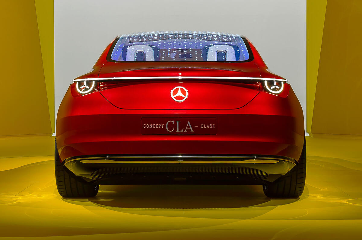 DRLs of Mercedes CLA concept to be "electric exhaust" of future EVs ...