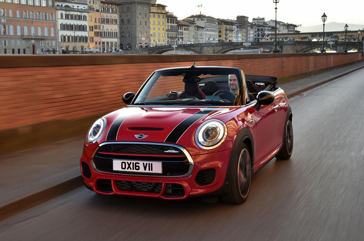 2016 Mini John Cooper Works Convertible UK review review | Autocar 2016 Mini John Cooper Works Convertible UK review review | Autocar