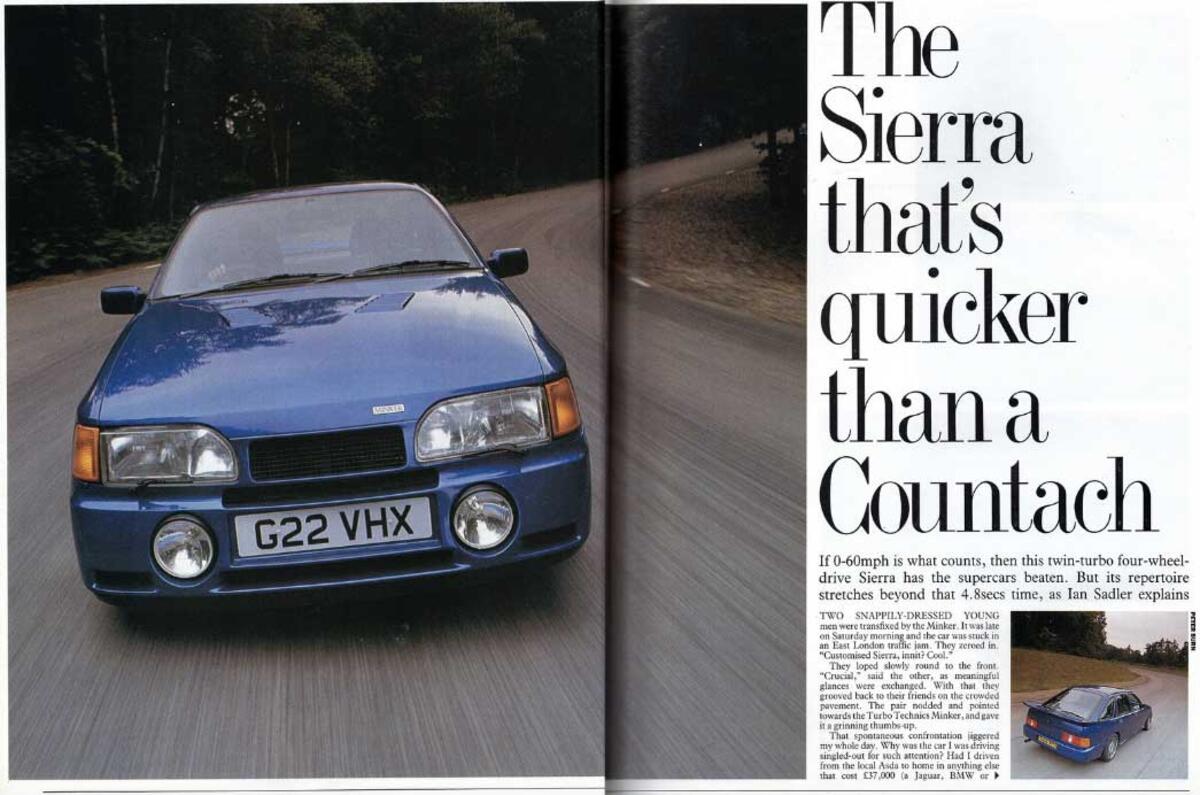 Ford Sierra Minker K1: quicker than a Countach – Throwback Thursday ...