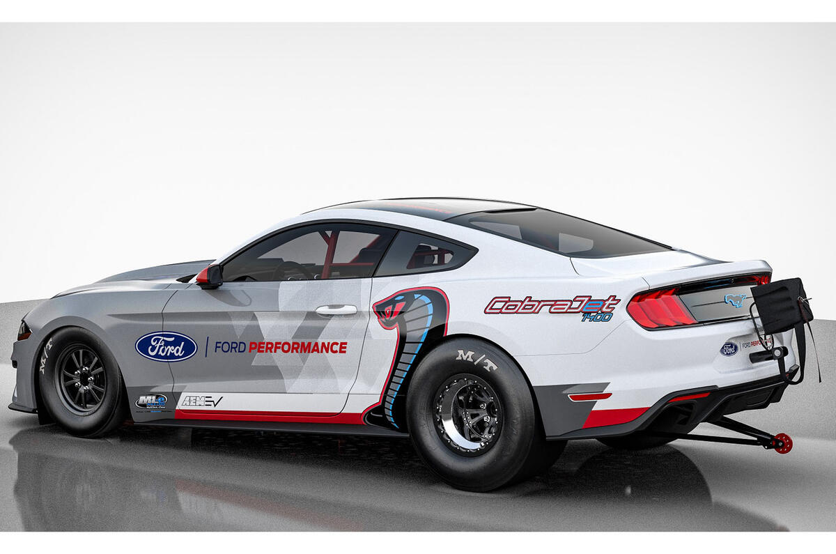 Ford Mustang Cobra Jet is 1400bhp electric drag racer | Autocar