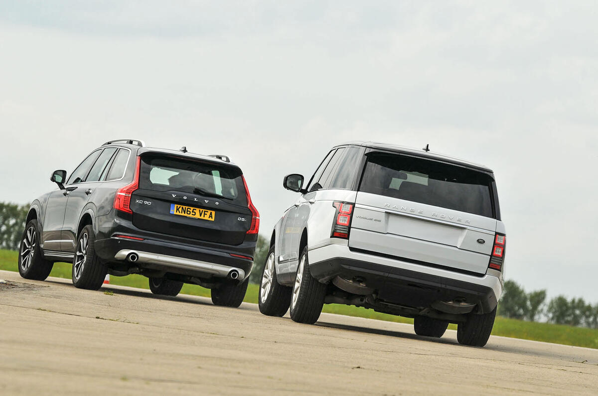 Volvo XC90 D5 Momentum vs Range Rover TDV6 Vogue: new vs used | Autocar