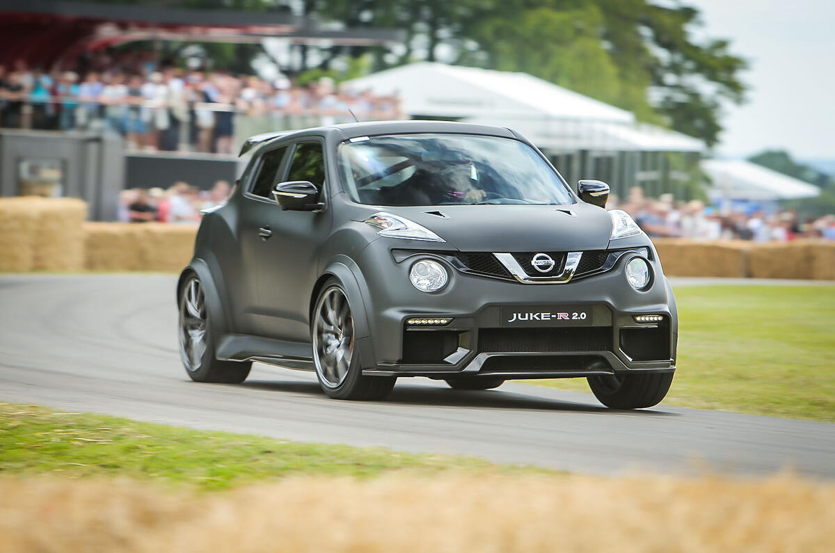 109mph in the Nissan Juke-R 2.0 at Goodwood | Autocar