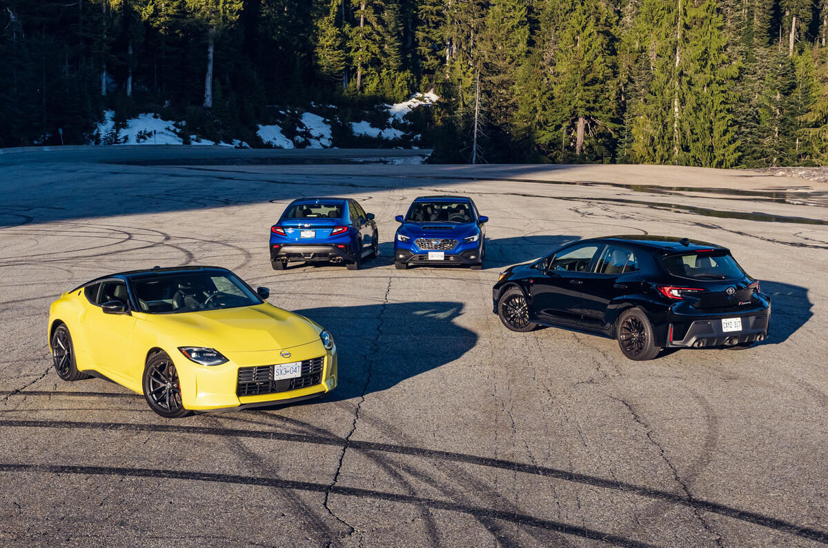 Forbidden fruits: Nissan Z vs Subaru WRX vs Toyota GR Corolla | Autocar