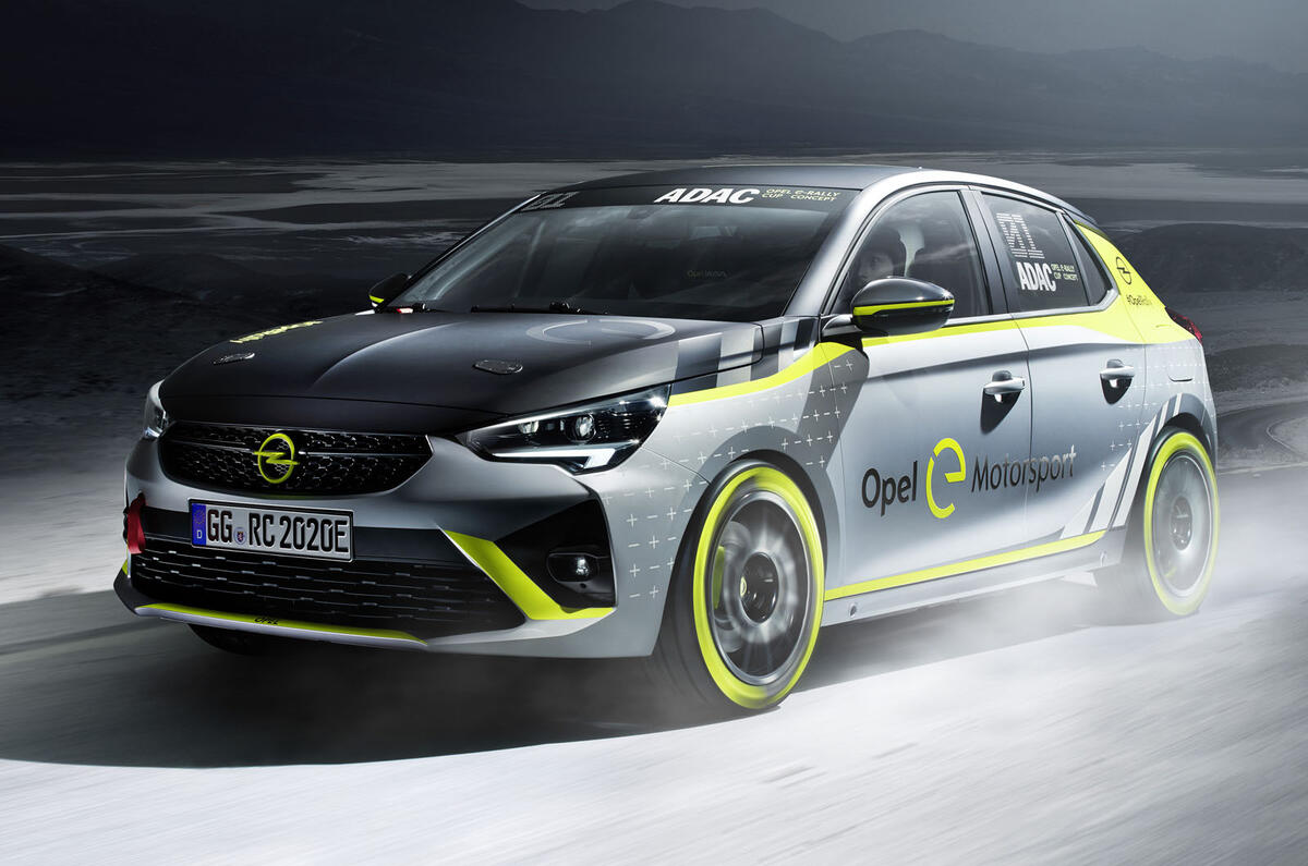 Vauxhall begins testing Corsa-e electric customer rally car | Autocar
