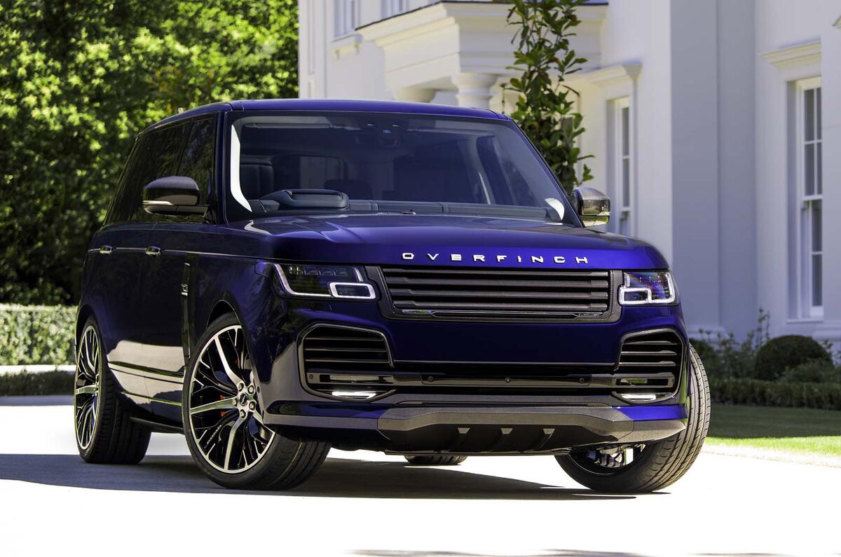 New Overfinch Range Rover adds carbonfibre and ostrich upholstery ...