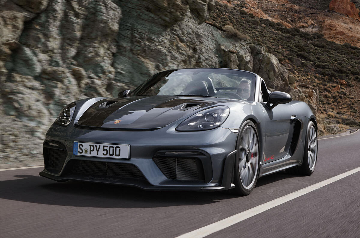 Porsche 718 Spyder GT4 RS is 493bhp Boxster swansong | Autocar
