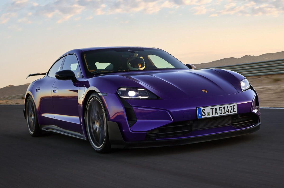Wild Porsche Taycan Turbo GT boosted to 1093bhp | Autocar