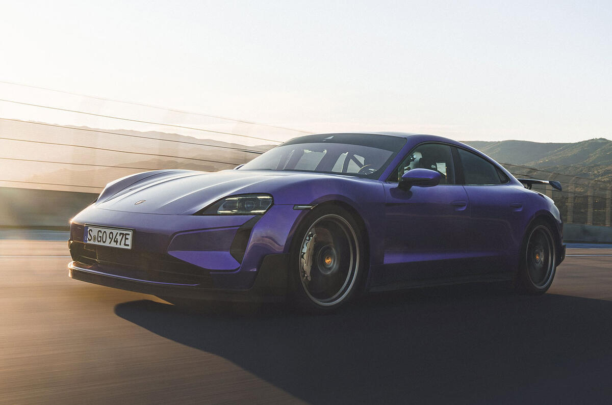 Wild Porsche Taycan Turbo GT boosted to 1093bhp | Autocar