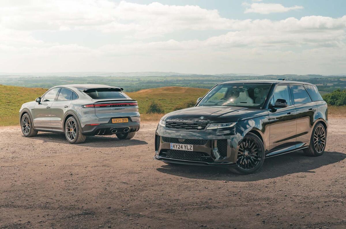 Super-SUV crown: Porsche Cayenne vs Range Rover Sport SV | Autocar