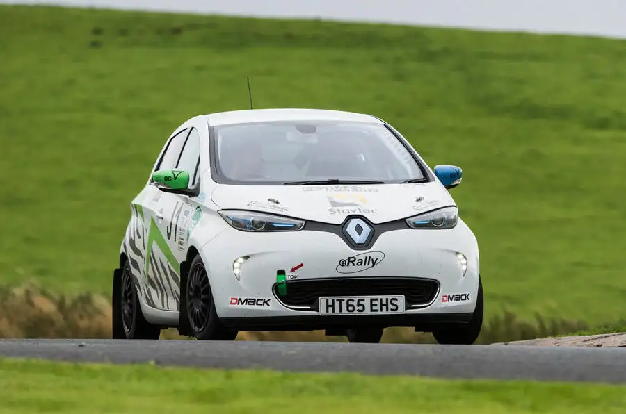 Driving an eRally Renault Zoe - the world's first junior EV rally car ...