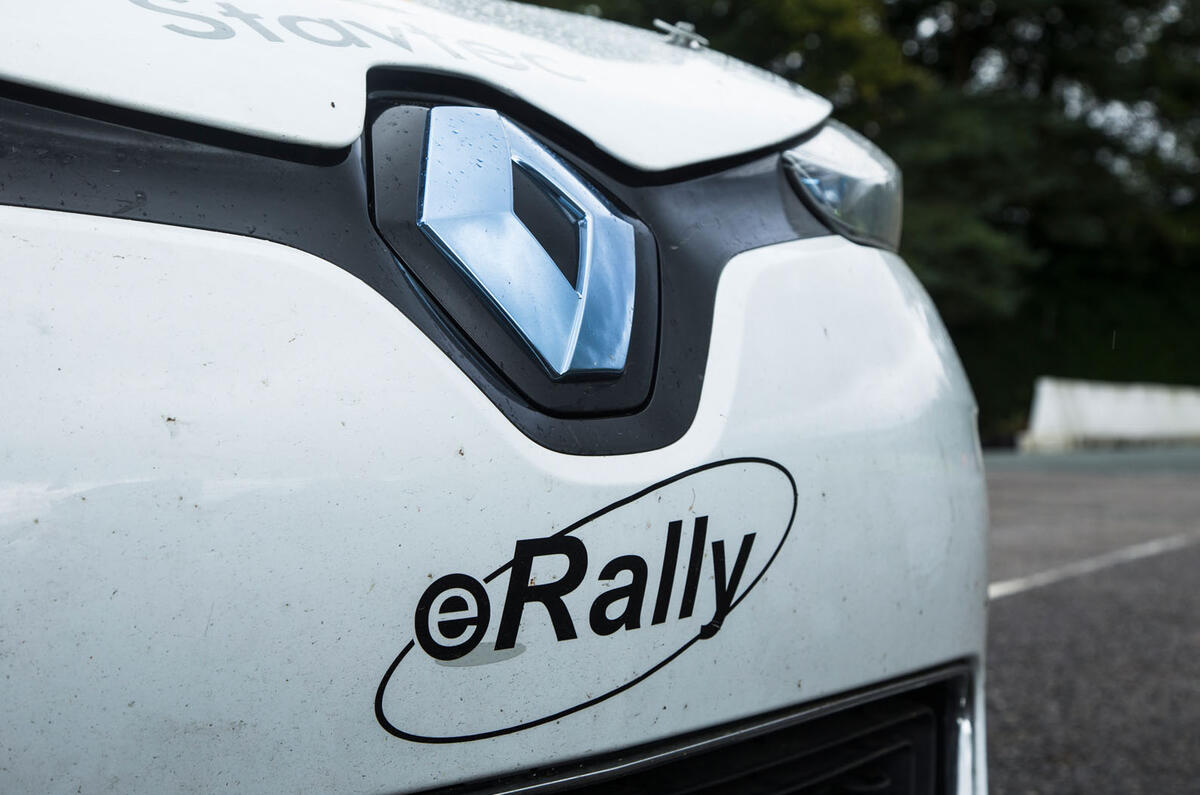 Driving an eRally Renault Zoe - the world's first junior EV rally car ...