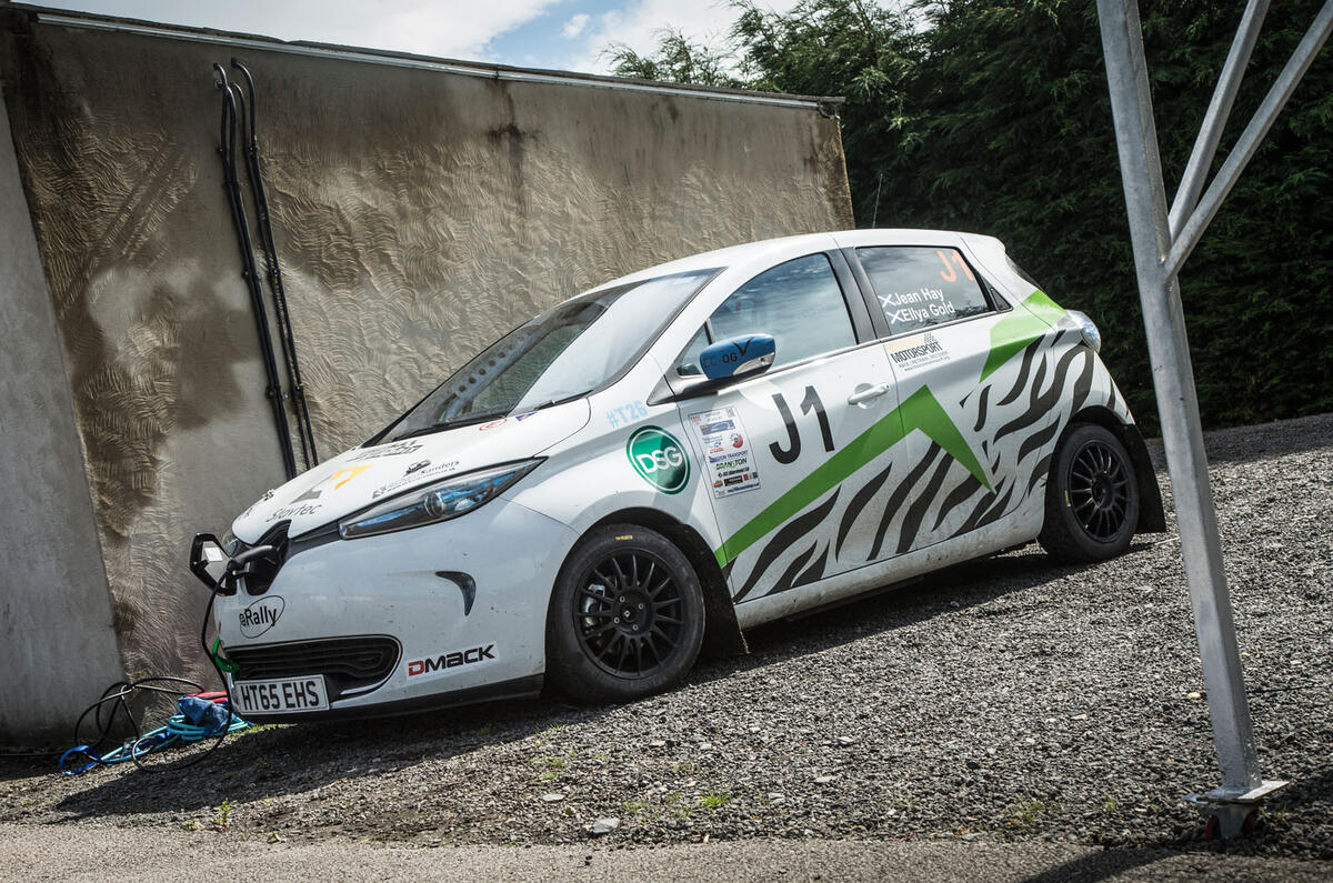 Driving an eRally Renault Zoe - the world's first junior EV rally car ...