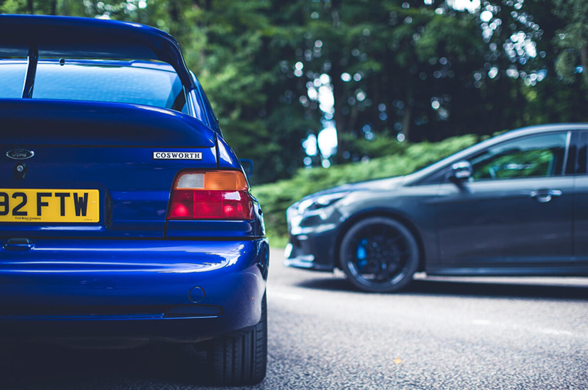 Ford Focus RS vs Escort RS Cosworth | Autocar