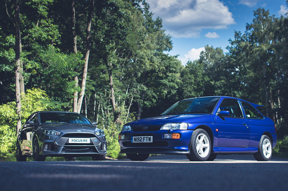 Ford Focus RS vs Escort RS Cosworth | Autocar