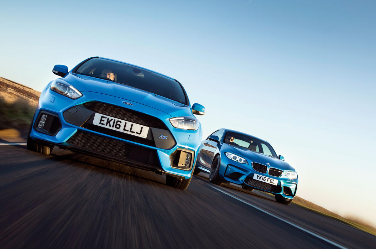 Ford Focus RS vs BMW M2 - twin test | Autocar
