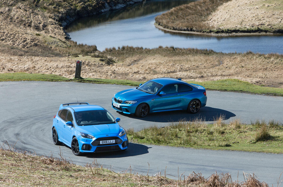 Ford Focus RS vs BMW M2 - twin test | Autocar