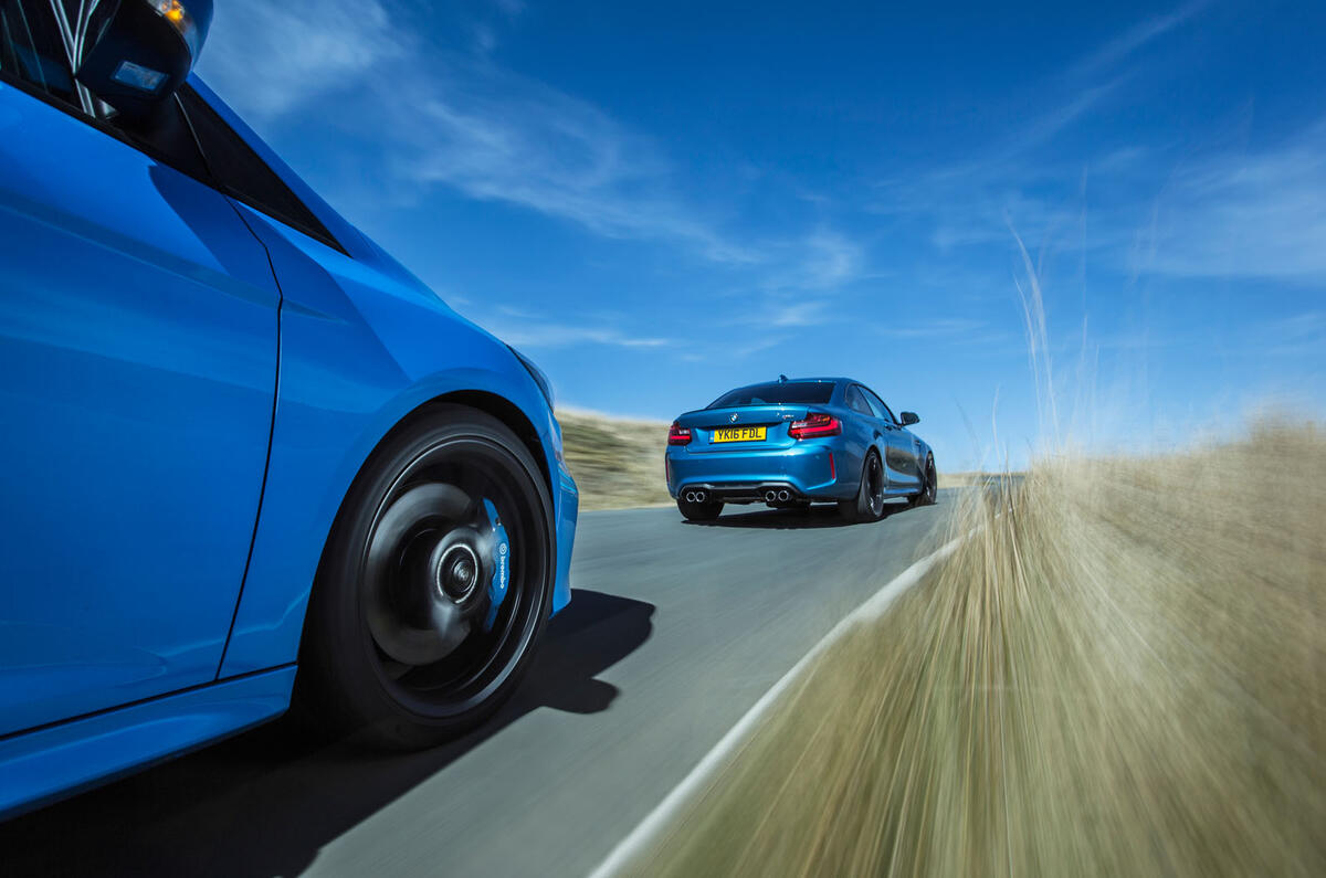 Ford Focus RS vs BMW M2 - twin test | Autocar