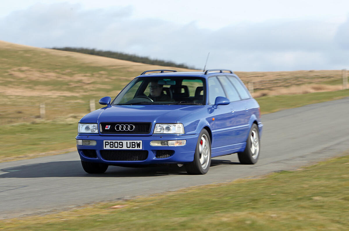 Audi RS2 Avant vs Volkswagen Golf R Estate - comparison | Autocar