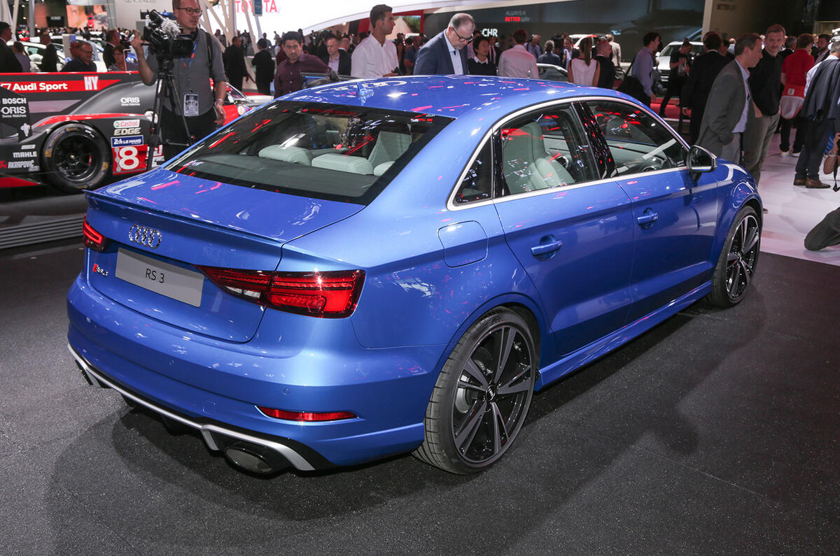 Audi RS3 saloon and RS3 LMS racer revealed in Paris | Autocar