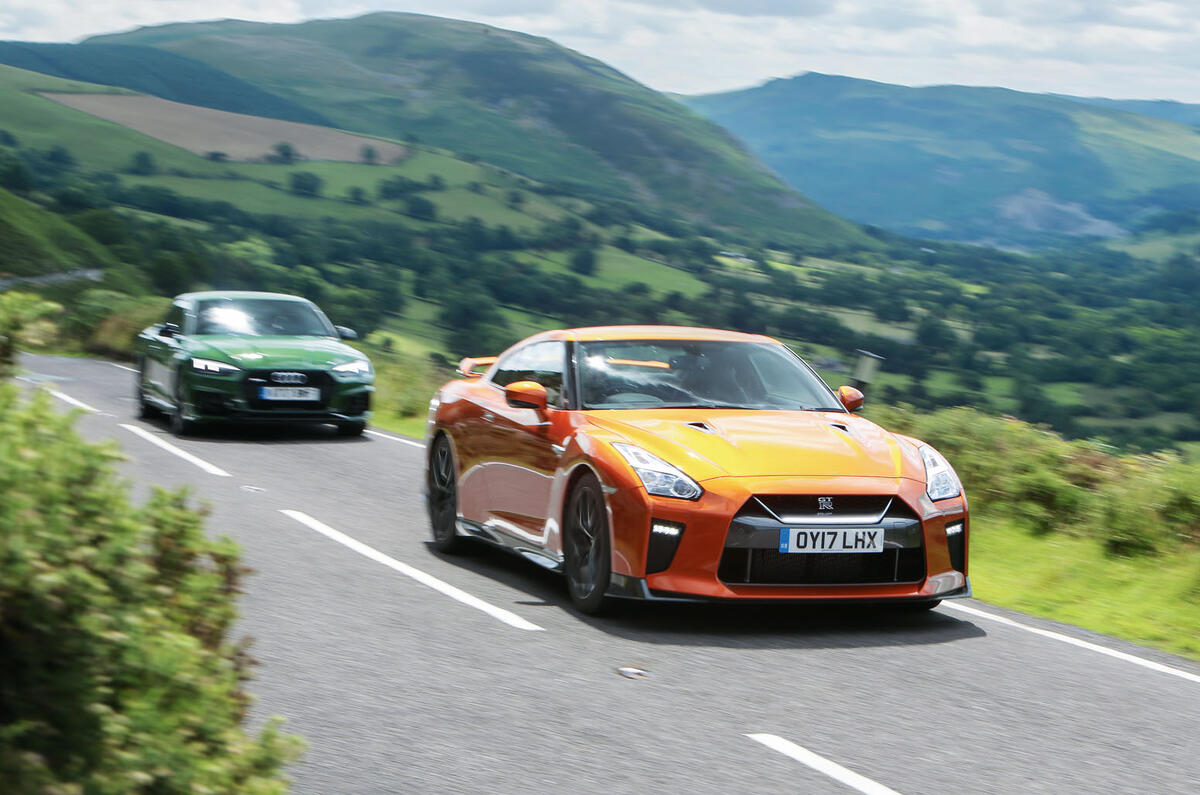 New Audi RS5 vs Nissan GT-R: two super-coupes do battle in Snowdonia ...