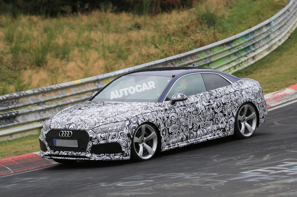 2017 Audi RS5 - new turbocharged V6 note recorded at the 'Ring | Autocar