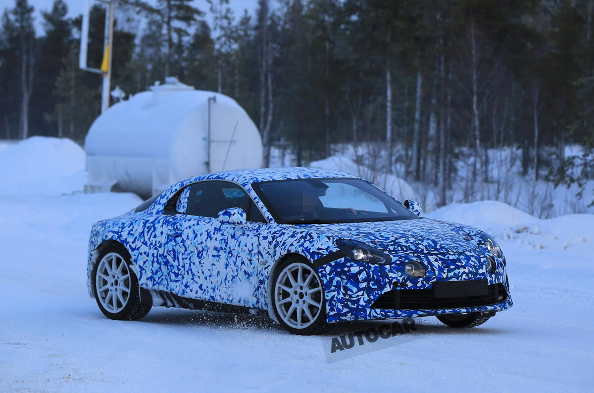 2017 Alpine A120 sports car spotted winter testing | Autocar