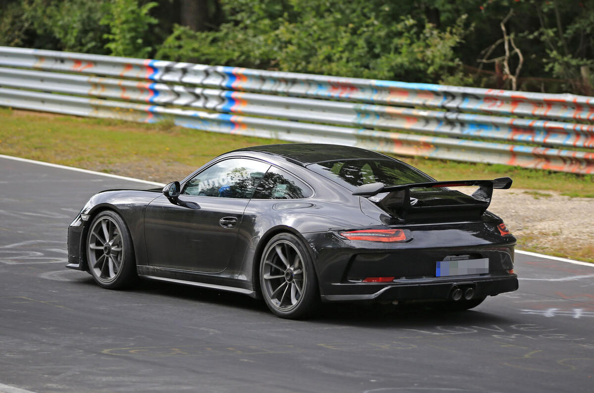 2017 Porsche 911 GT3 facelift spotted undisguised | Autocar