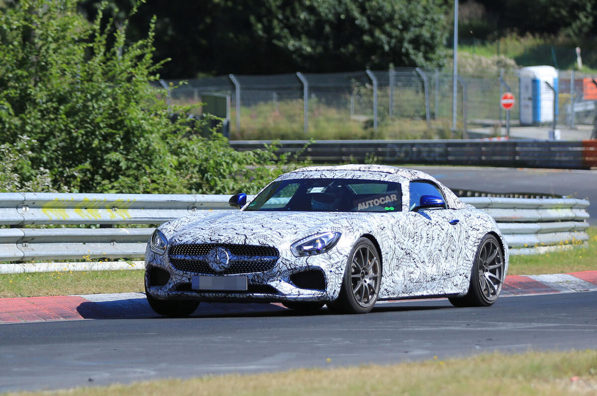 2017 Mercedes-AMG GT roadster - new spy shots | Autocar
