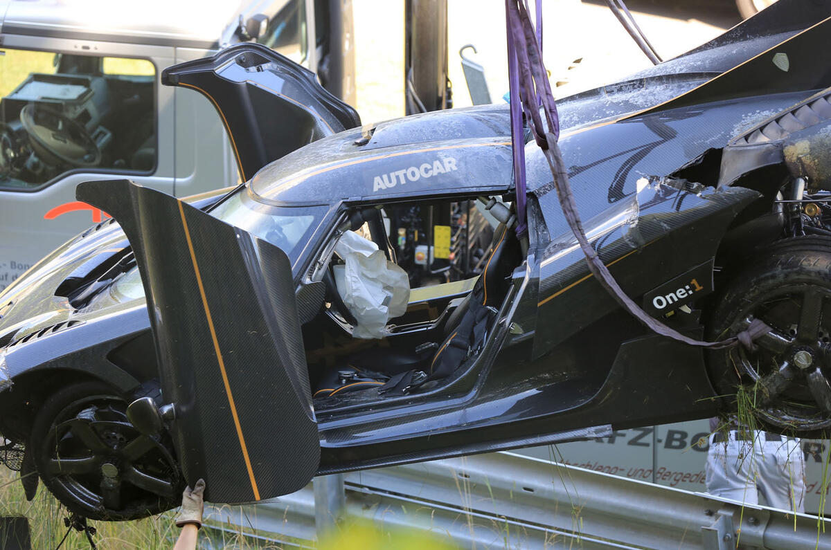 Koenigsegg One:1 Nürburgring crash car will go for record again | Autocar