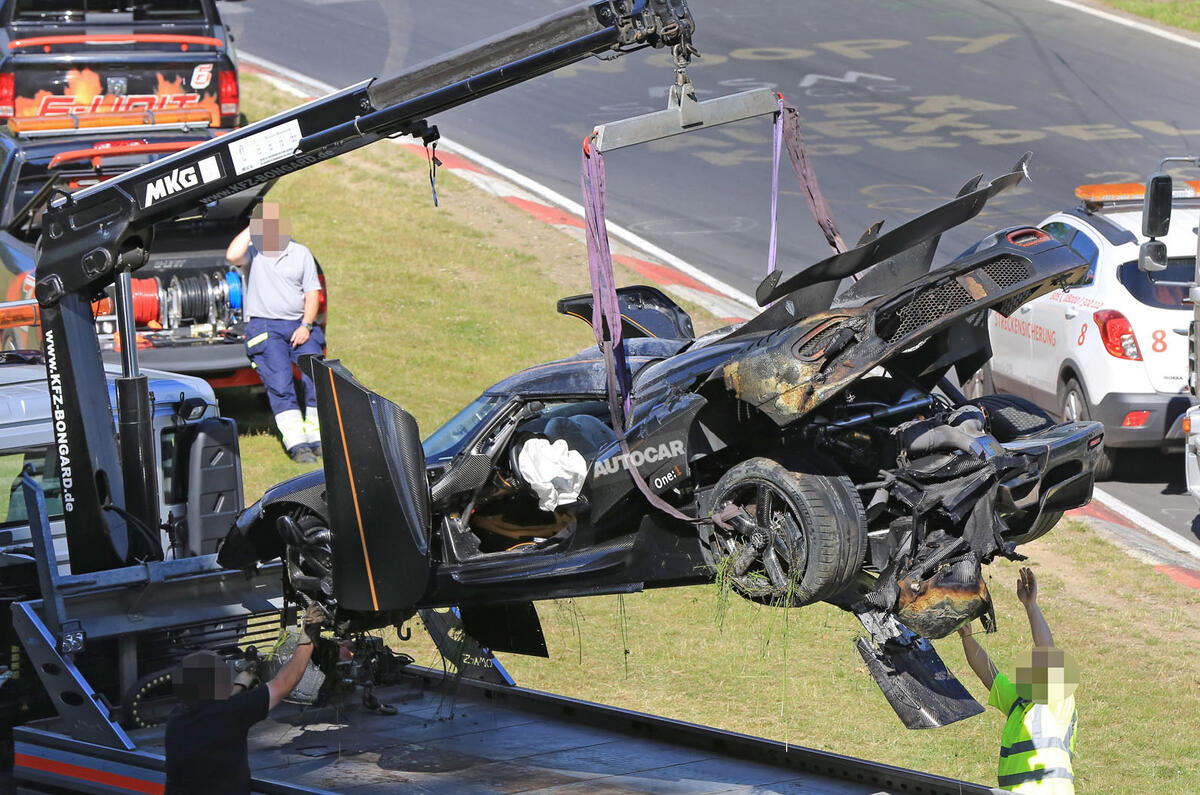Koenigsegg One:1 Nürburgring crash car will go for record again | Autocar