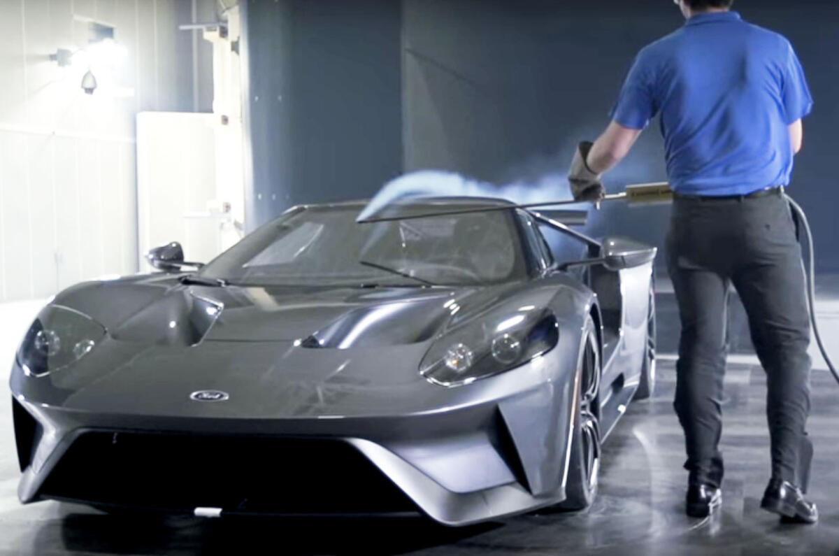 Video: Ford GT active aerodynamics demonstrated in wind tunnel | Autocar