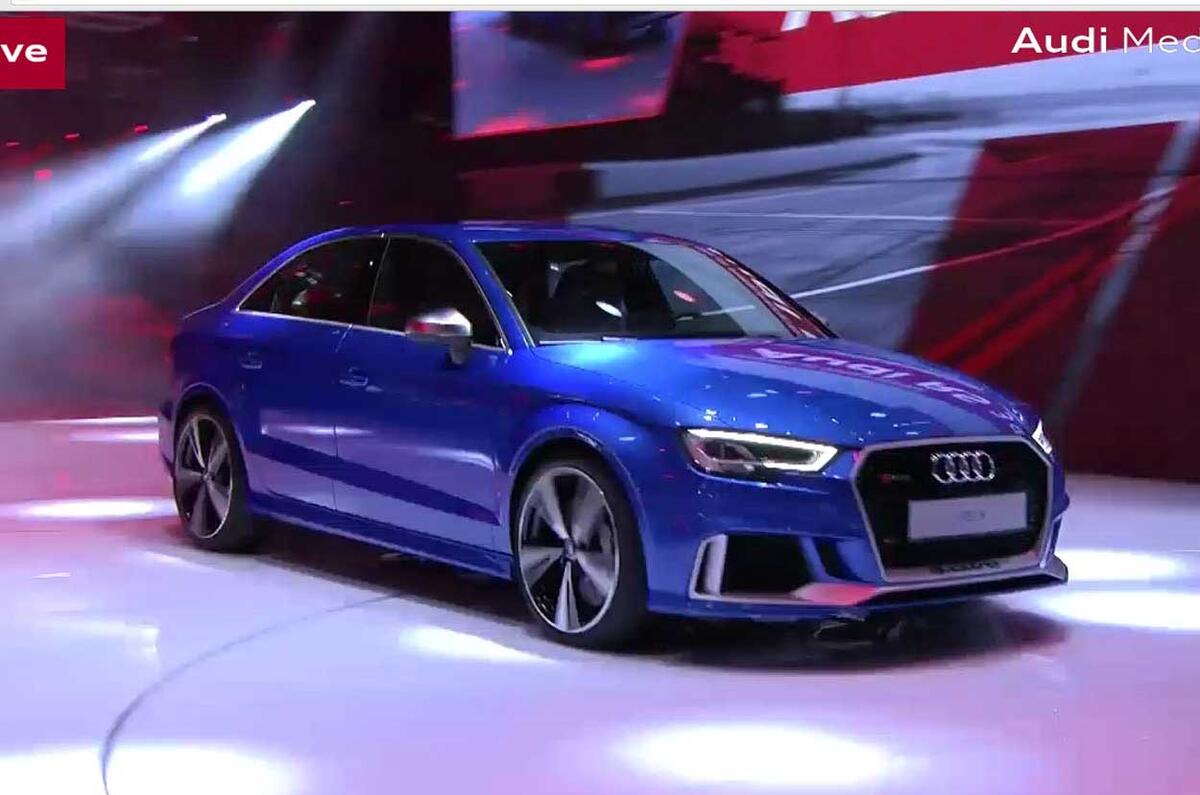 Audi RS3 saloon and RS3 LMS racer revealed in Paris | Autocar