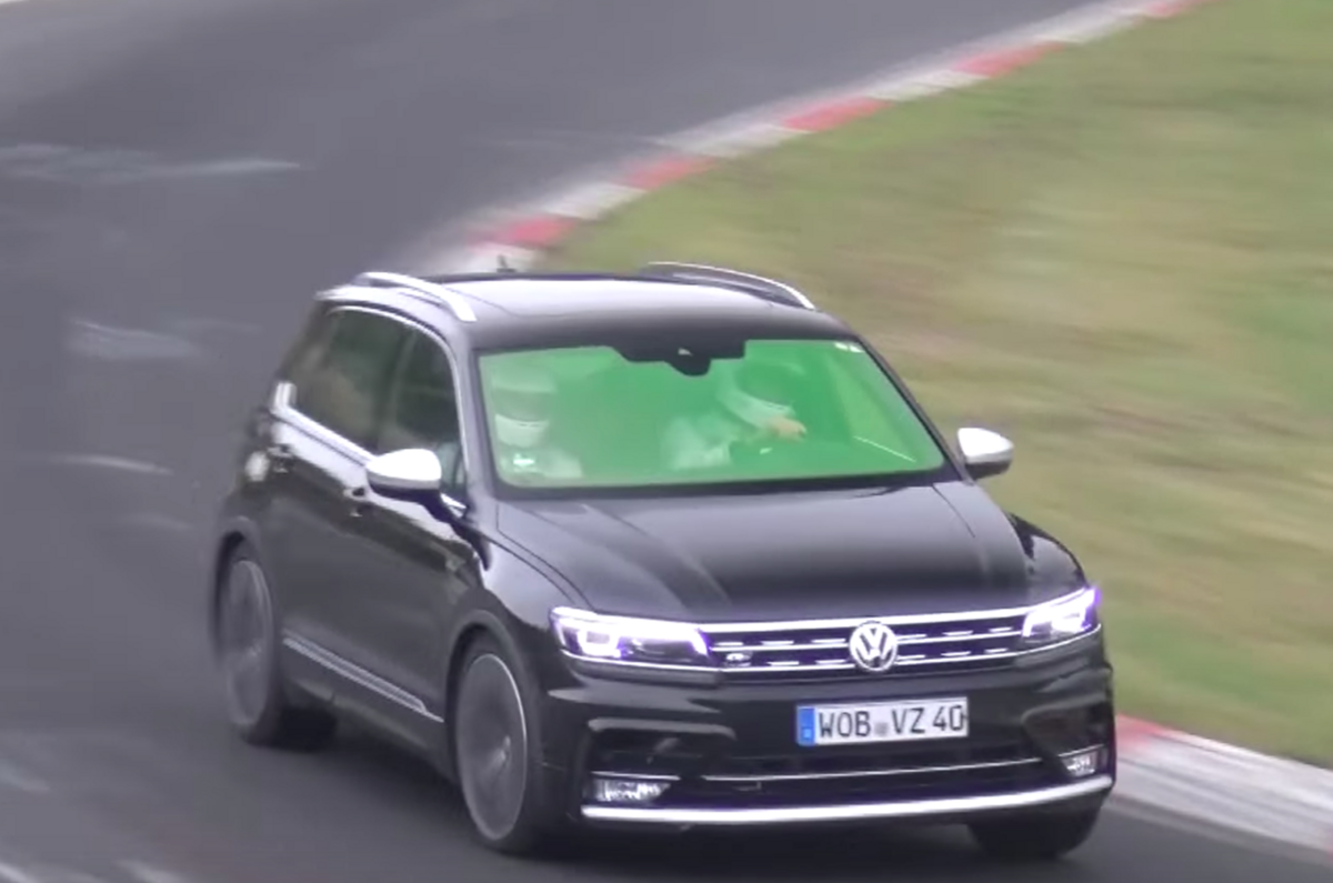 Hot Volkswagen Tiguan R tests with Audi-derived five-cylinder engine ...