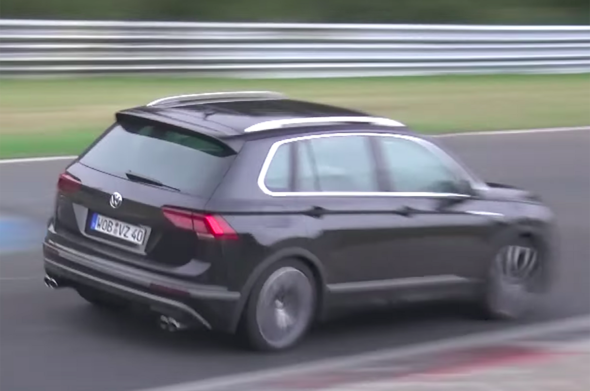 Hot Volkswagen Tiguan R tests with Audi-derived five-cylinder engine ...